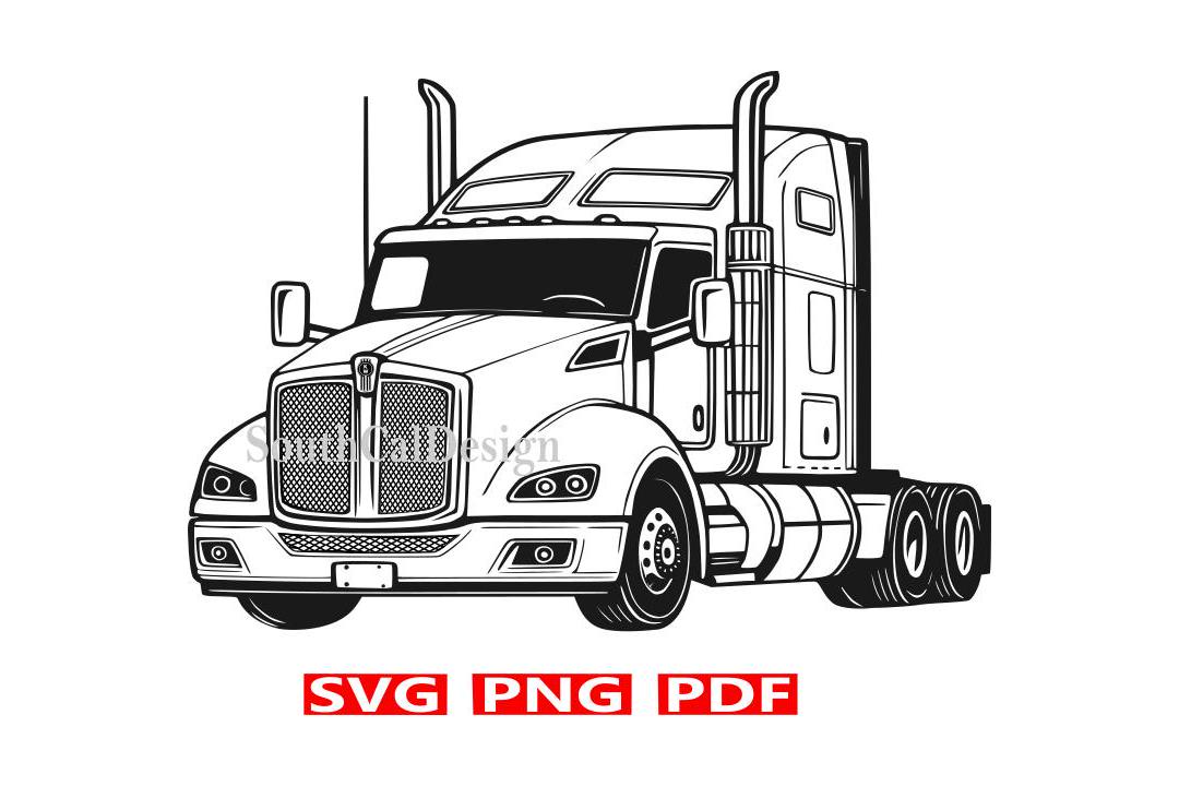 Kenworth Tegninger Til Fargelegging Kenworth Truck Etsy New Zealand