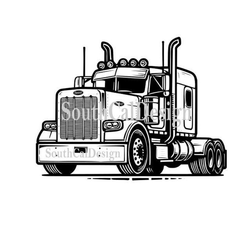 Peterbilt Svg - Etsy