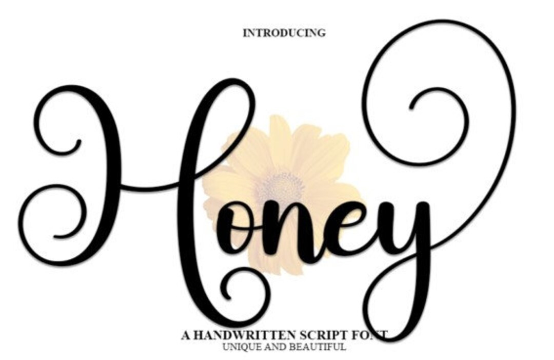 Honey Font, Calligraphy Font, Wedding Font, Modern Font, Display Font ...
