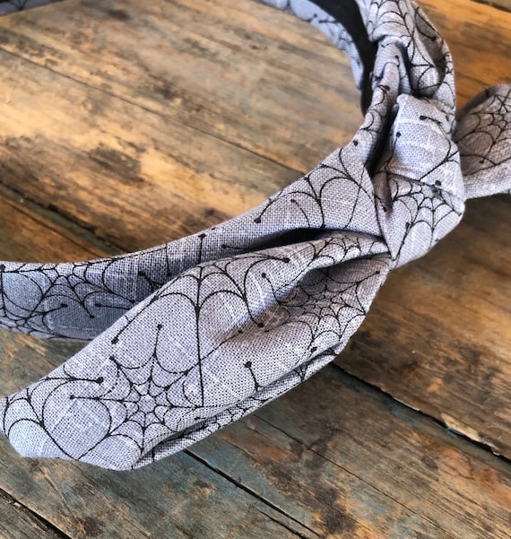 Spider Web Knot Tied Headband Web Hairband Gothic Girls - Etsy España