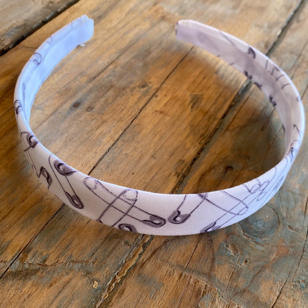 Safety Pin Headband, Safety Pin Hairband, Quirky Headband , Crafty Girl ...