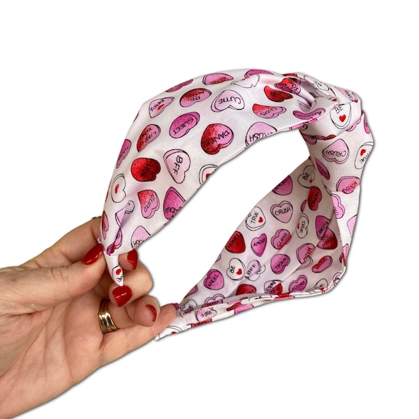 Pink Heart Headband - Etsy