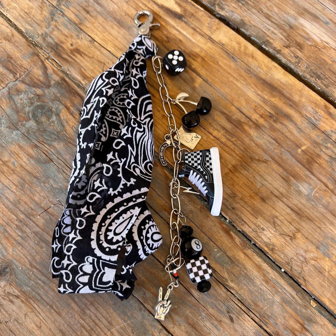 Vintage Pin up Girl Barbie Bag Charm, Mixed Media Charm, Keychain ...