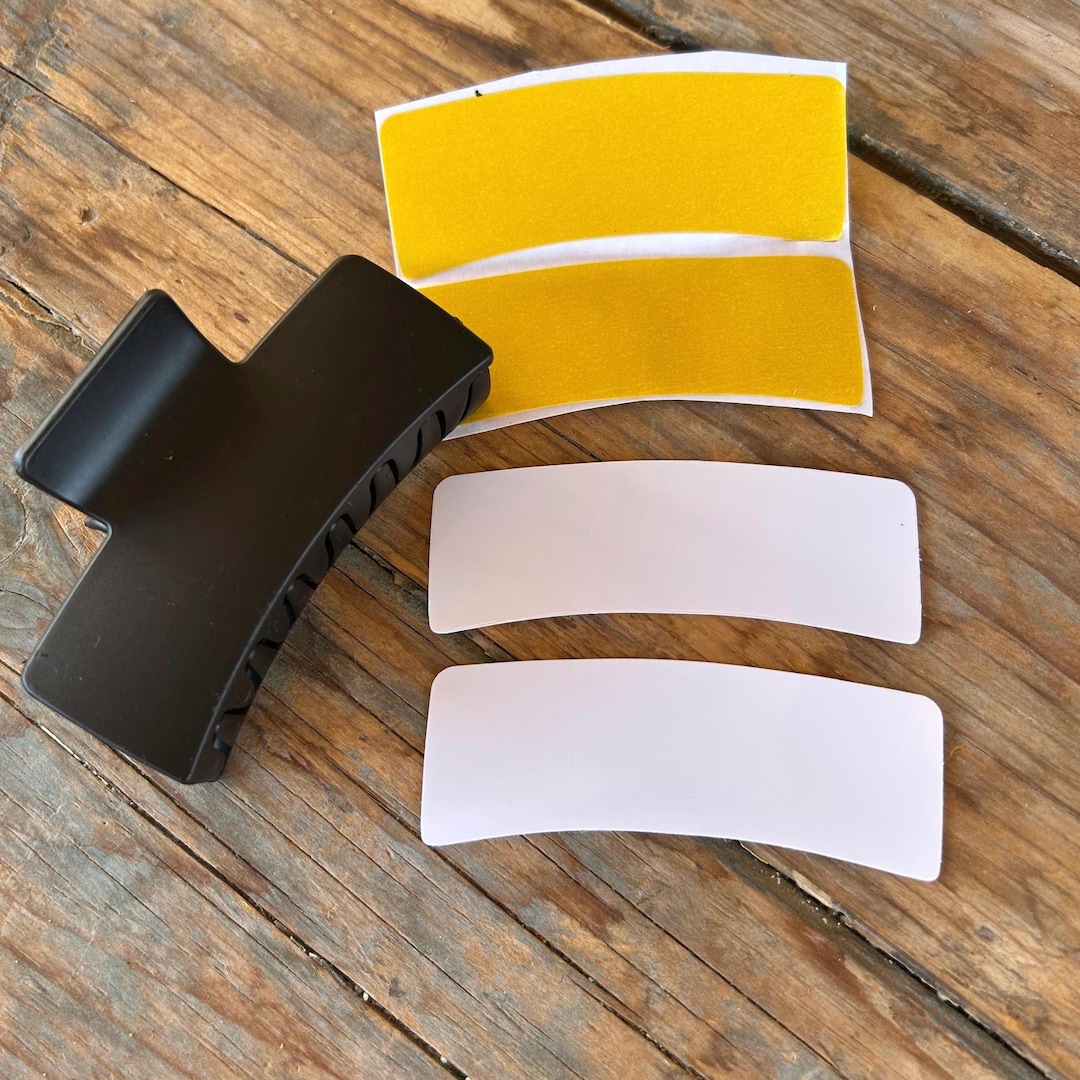 BLACK- DIY Sublimation Hair Claw Clips, Heat Transfer, Sublimation ...