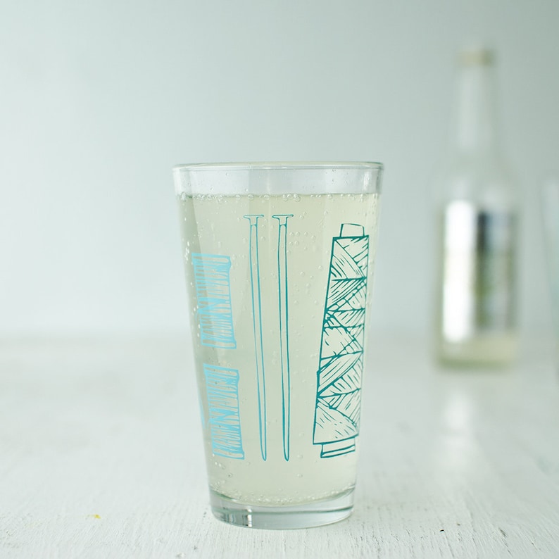 Crafty Tools Pint Glass- SET of 2 - Etsy