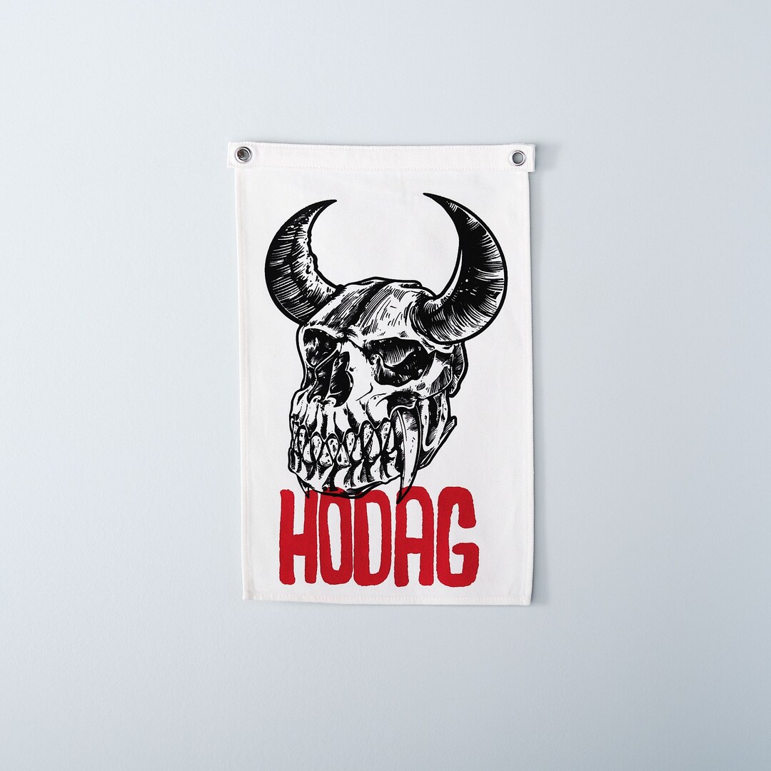 Hodag Skull Canvas Pennant, Cryptid Gifts for Him - Etsy