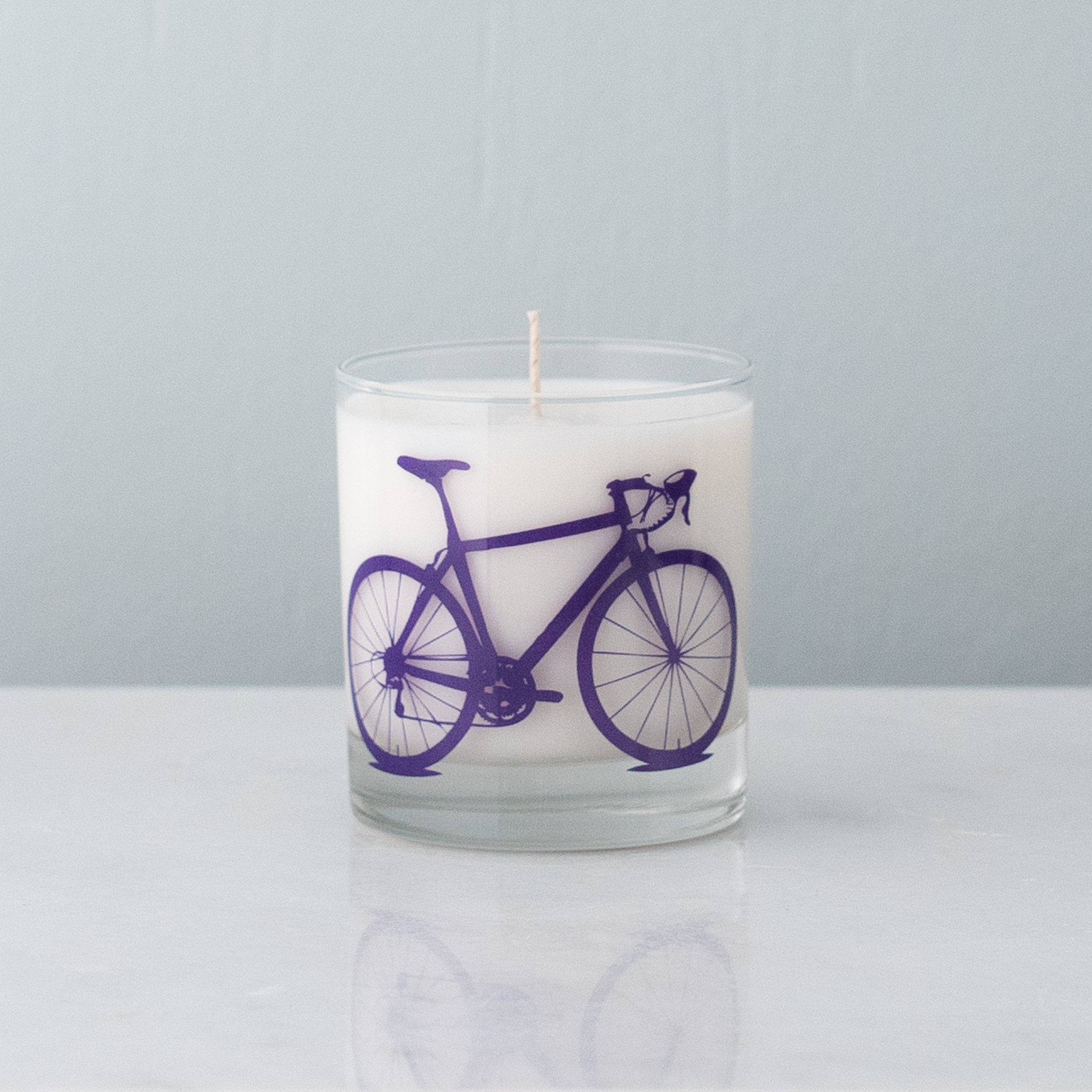 Bicycle Soy Candle in Reusable Rocks Glass - Etsy