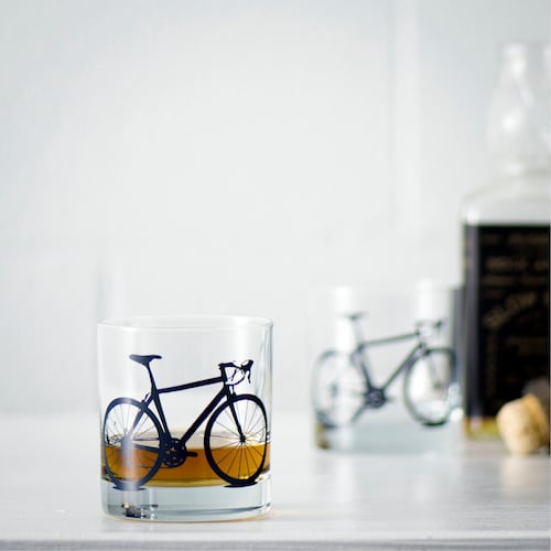 VITAL Bike GLASSWARE SET of 2 Screen Printed Bicycle Glasses - Etsy