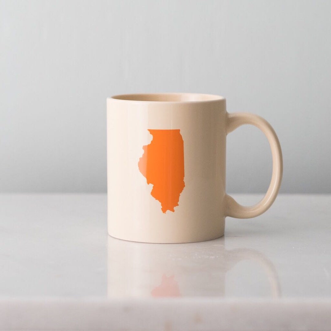 Illinois Mug - State Love Screen Printed Coffee Mug - Etsy