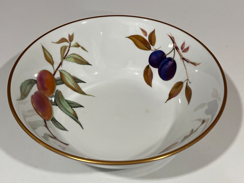 Royal Worcester Evesham Original Porcelain Fine China Big Bowl 22k Gold ...