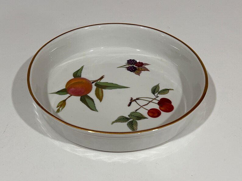 Royal Worcester Evesham Original Porcelain Fine China Platter 22k Gold ...