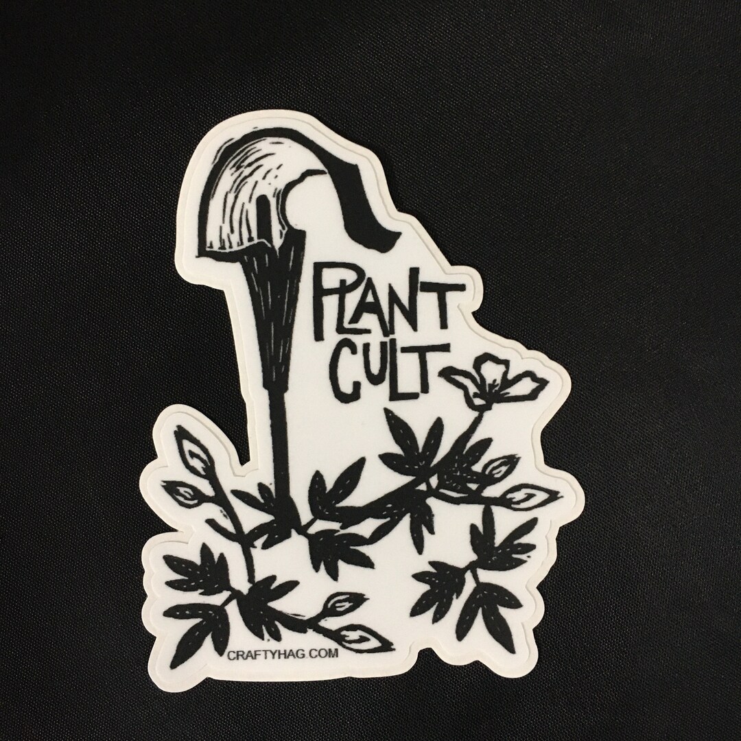 Plant Cult Wildflower 4” Vinyl Sticker / Laptop Sticker, Waterproof ...