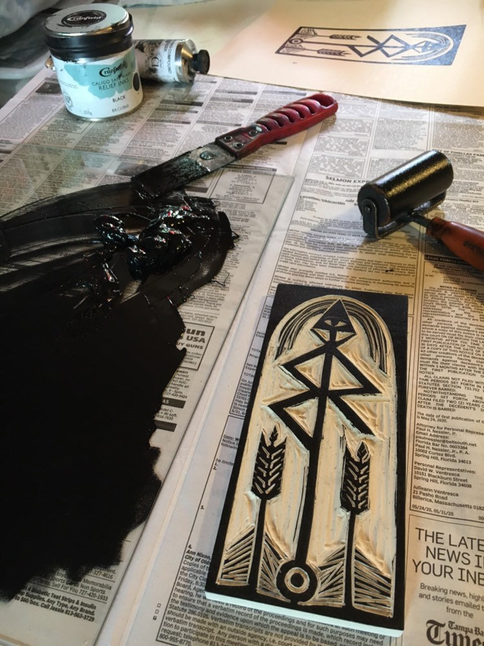 Sigil for Peace and Positive Growth Original Hand Printed - Etsy