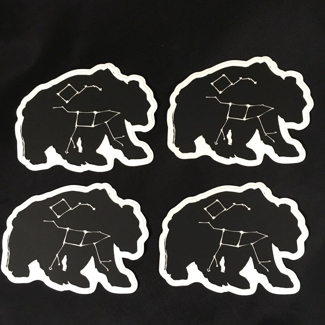 Ursa Major Great Bear Star Constellation 4” Vinyl Sticker / Laptop ...