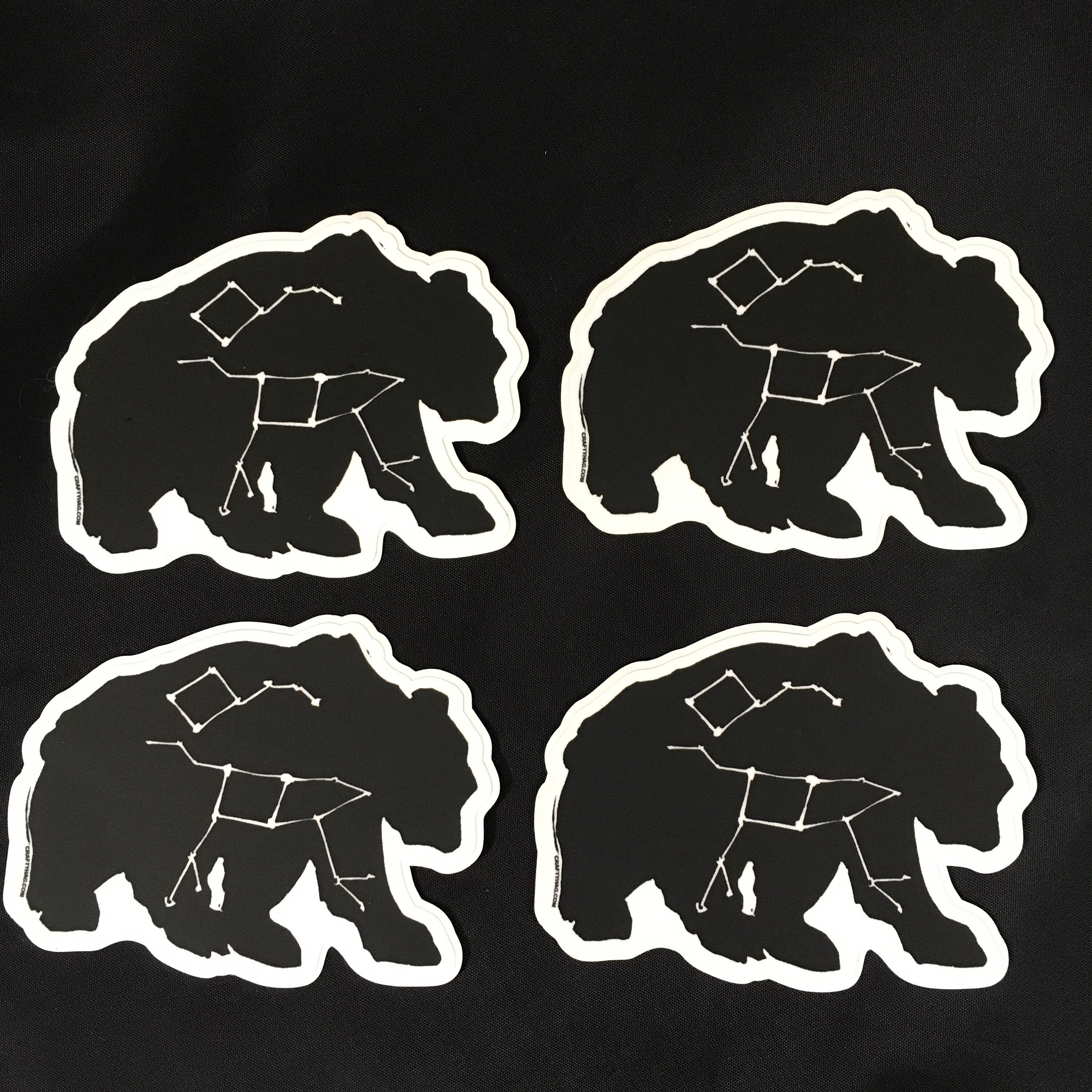 Ursa Major Great Bear Star Constellation 4” Vinyl Sticker / Laptop ...