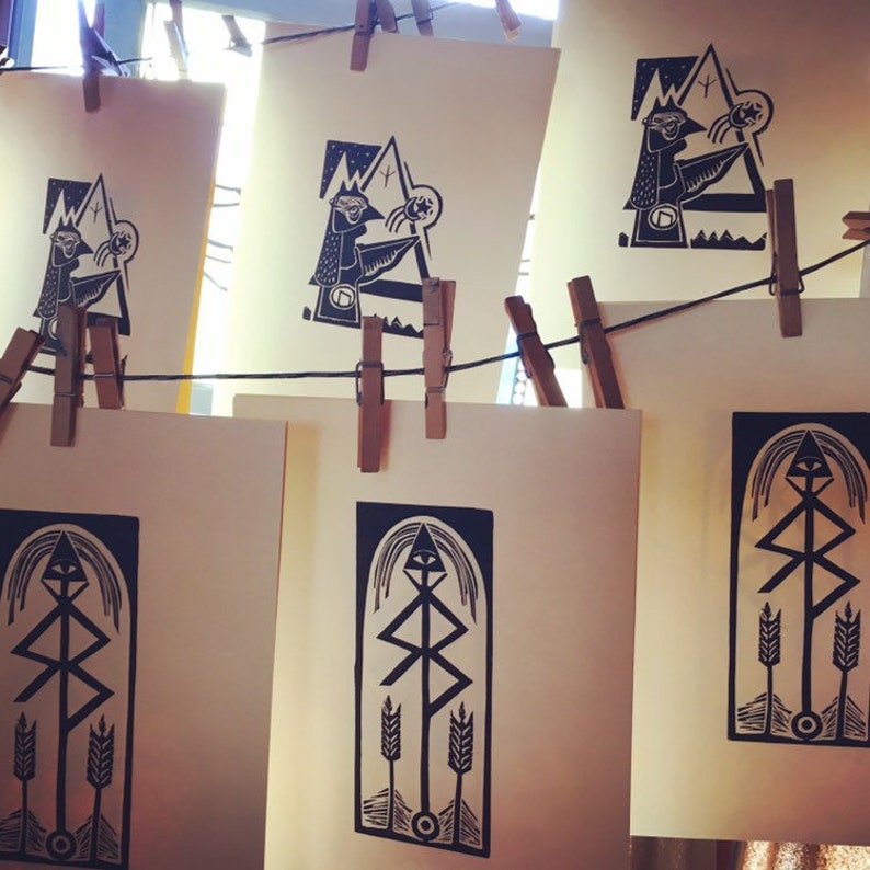 Sigil for Peace and Positive Growth Original Hand Printed - Etsy