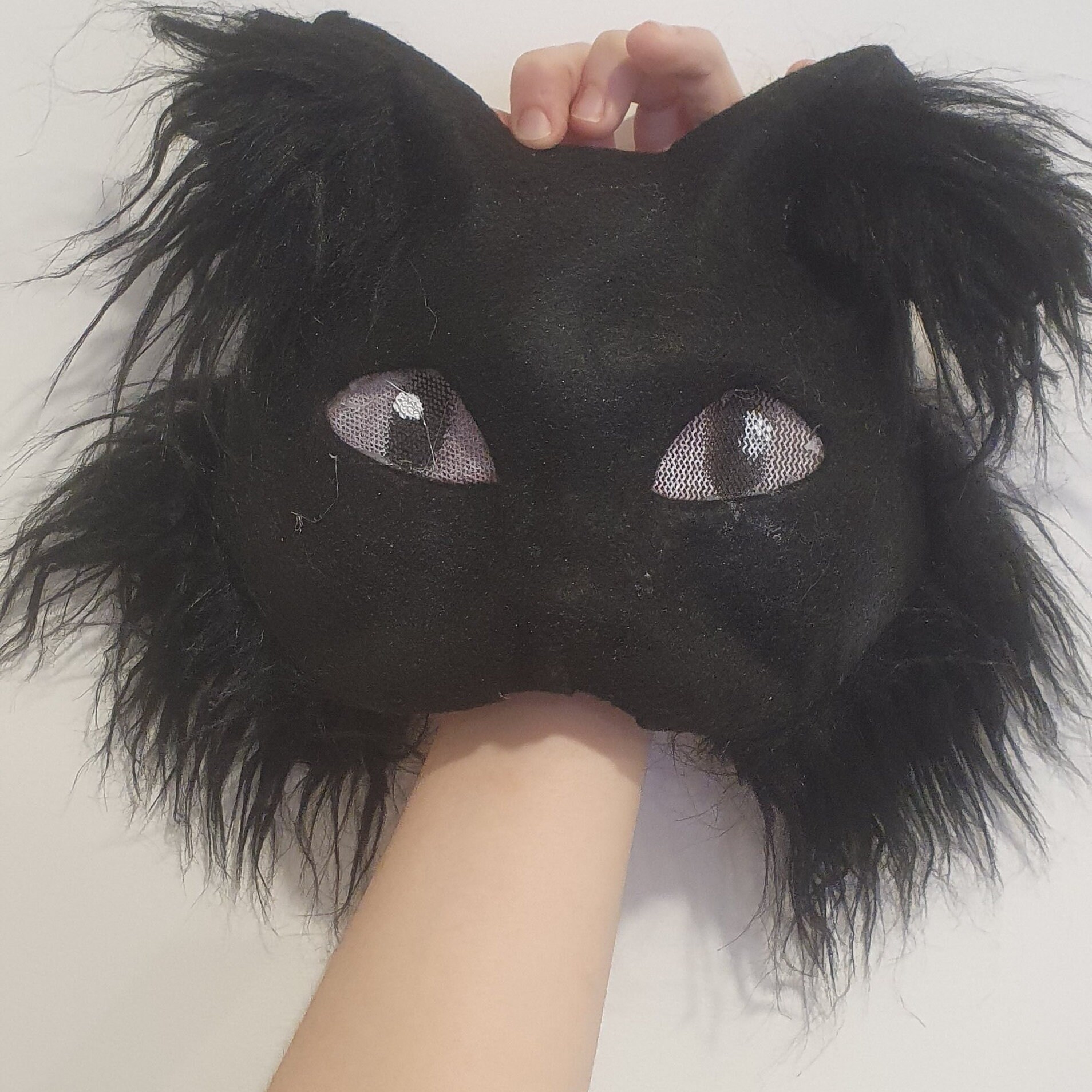 Therian Cat Mask Felted Airbrushed - Etsy