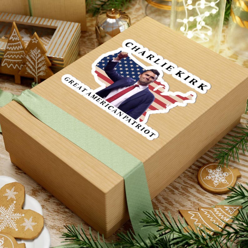 Charlie Kirk Sticker Great America Patriot, Rest in Peace Vinyl Decal ...