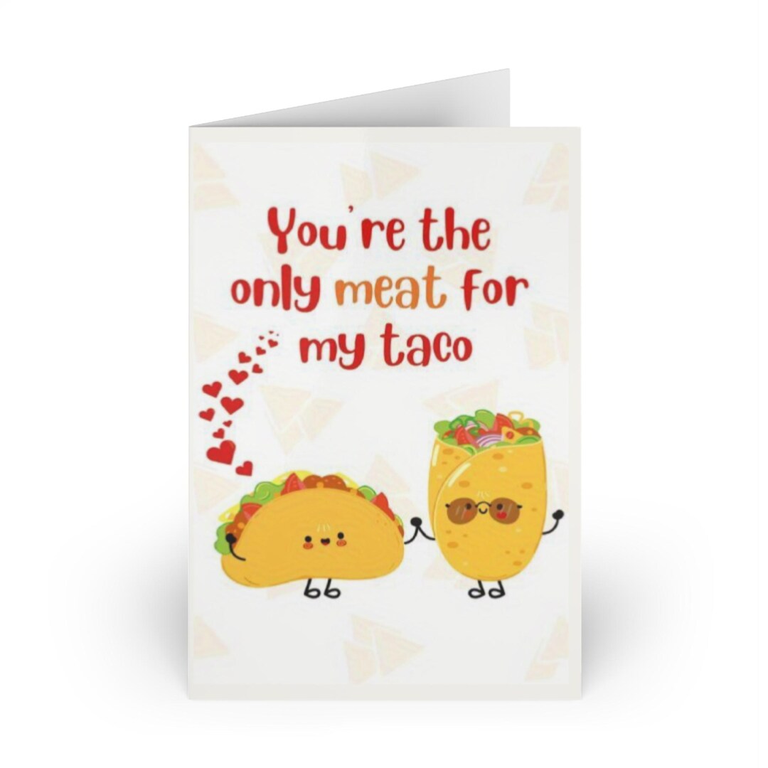 Funny Taco Love Card: Anniversary, Valentine's Day, Birthday Gift - Etsy