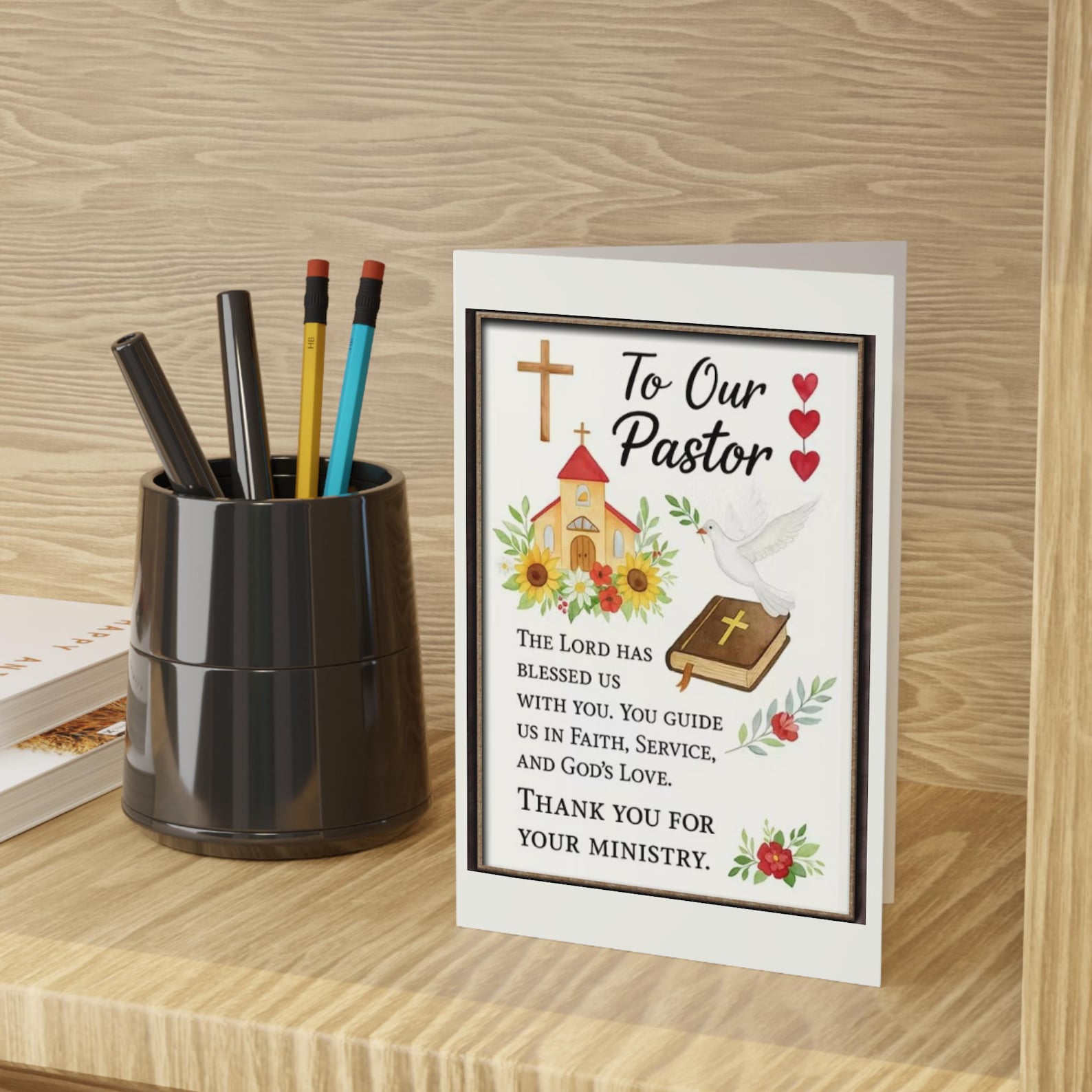 Thank You Pastor Card: Religious Christian Gift - Etsy