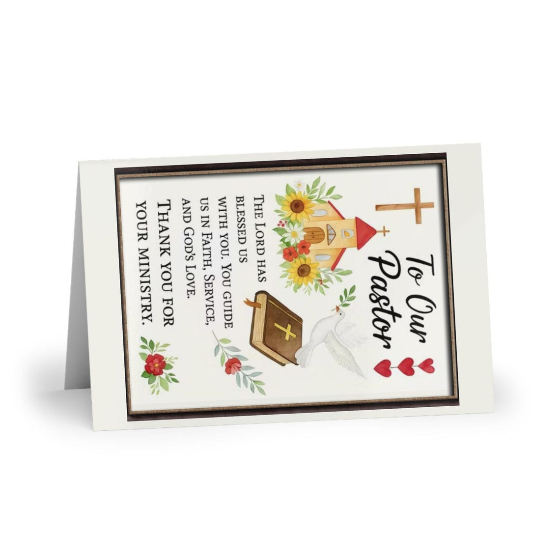 Thank You Pastor Card: Religious Christian Gift - Etsy