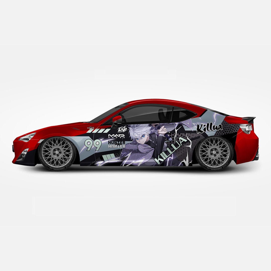 Hunter Hunter Killua Zoldyck Car Both Sides Wrap Itasha Decals Stickers ...