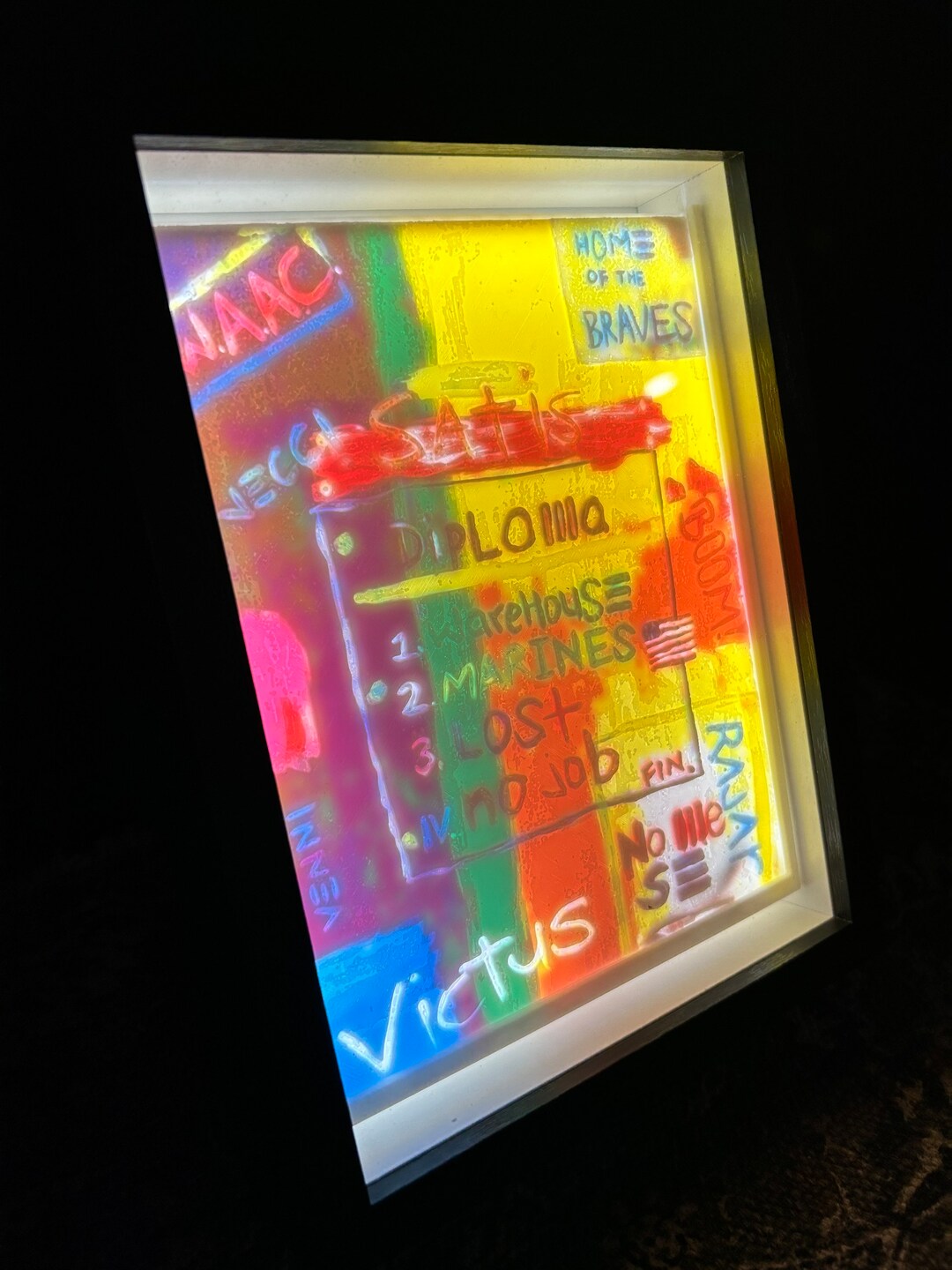 Custom 3D Printed Light-up Photo, LED Picture Frame, Personalized Light ...