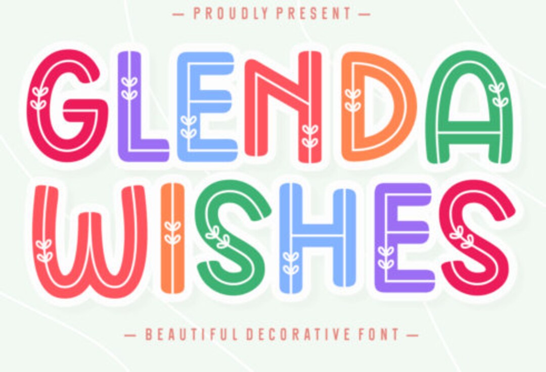Glenda Wishes Font, Handwritten Font, Note Font, Modern Font, Branding ...