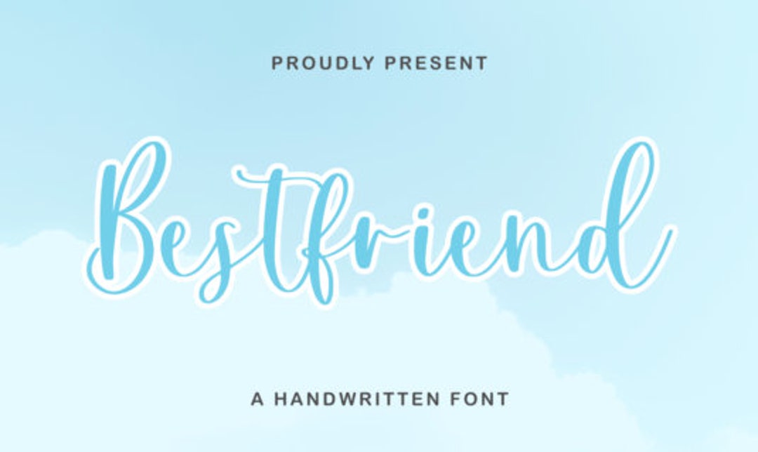 Bestfriend Font, Fancy Font, Brush Font, Calligraphy Font,modern Font ...