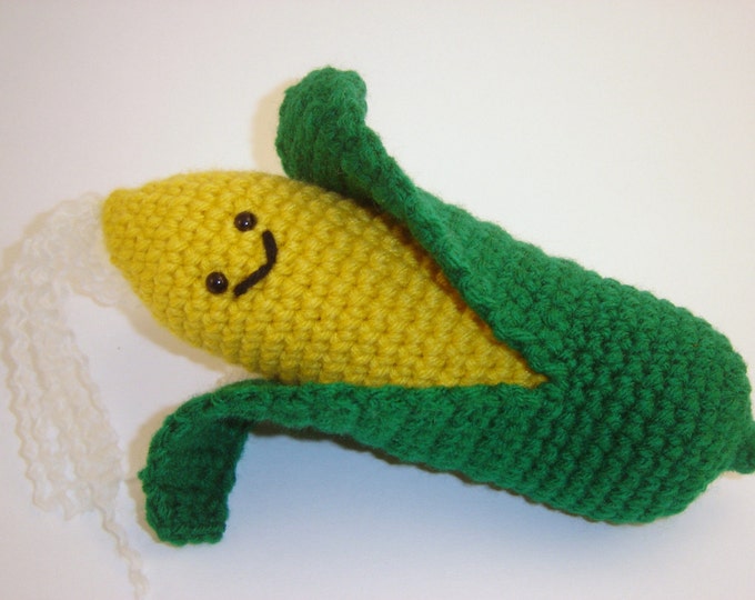 Cornelius Amigurumi Crochet Corn Cob Plushie - Etsy