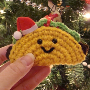 Santa Taco Ornament | Etsy