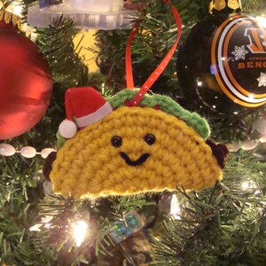 Santa Taco Ornament | Etsy