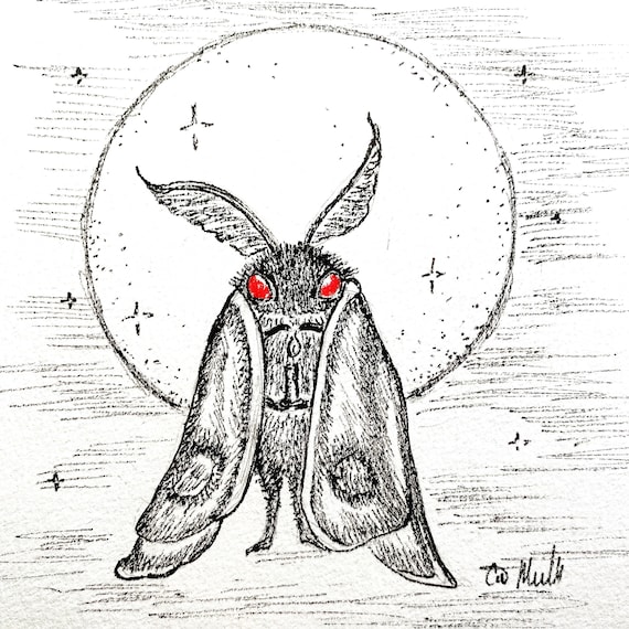 Mothman Drawings