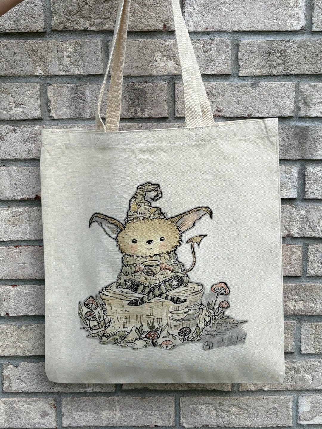 Cottage Core Forest Elf Canvas Tote Bag - Etsy