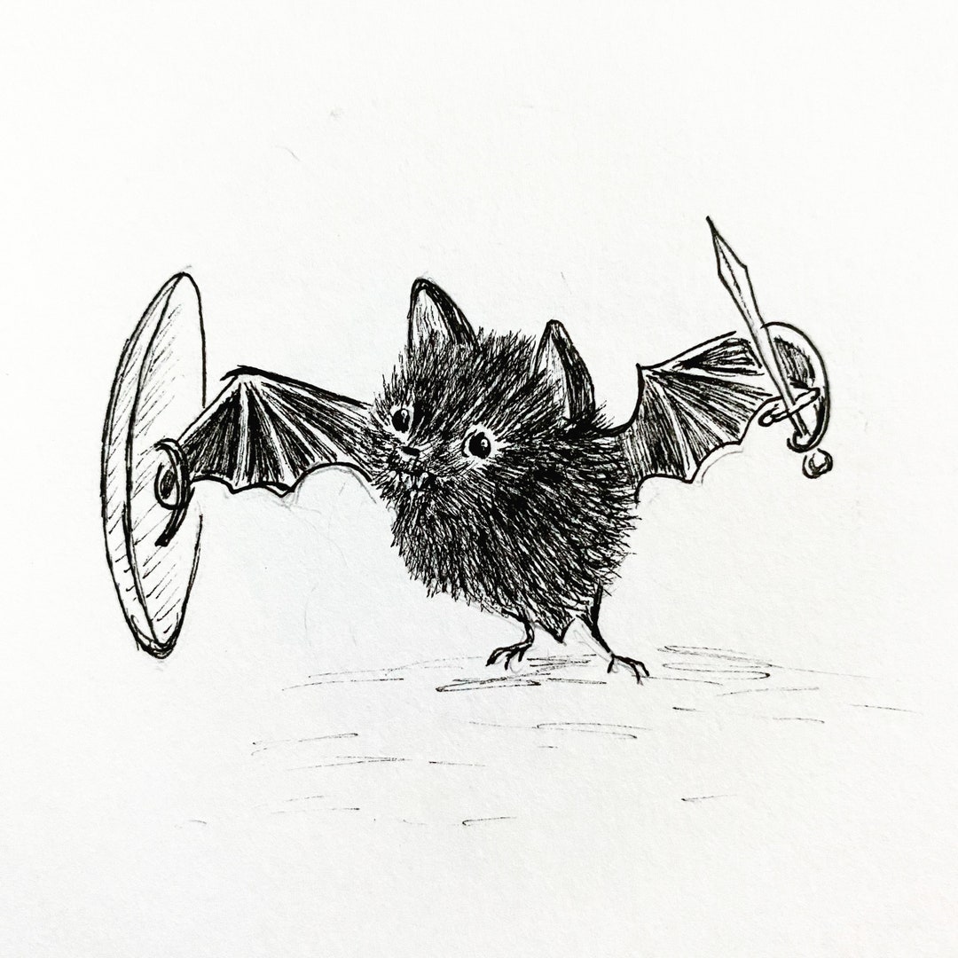 The Protector Print of Ink Drawing - Etsy