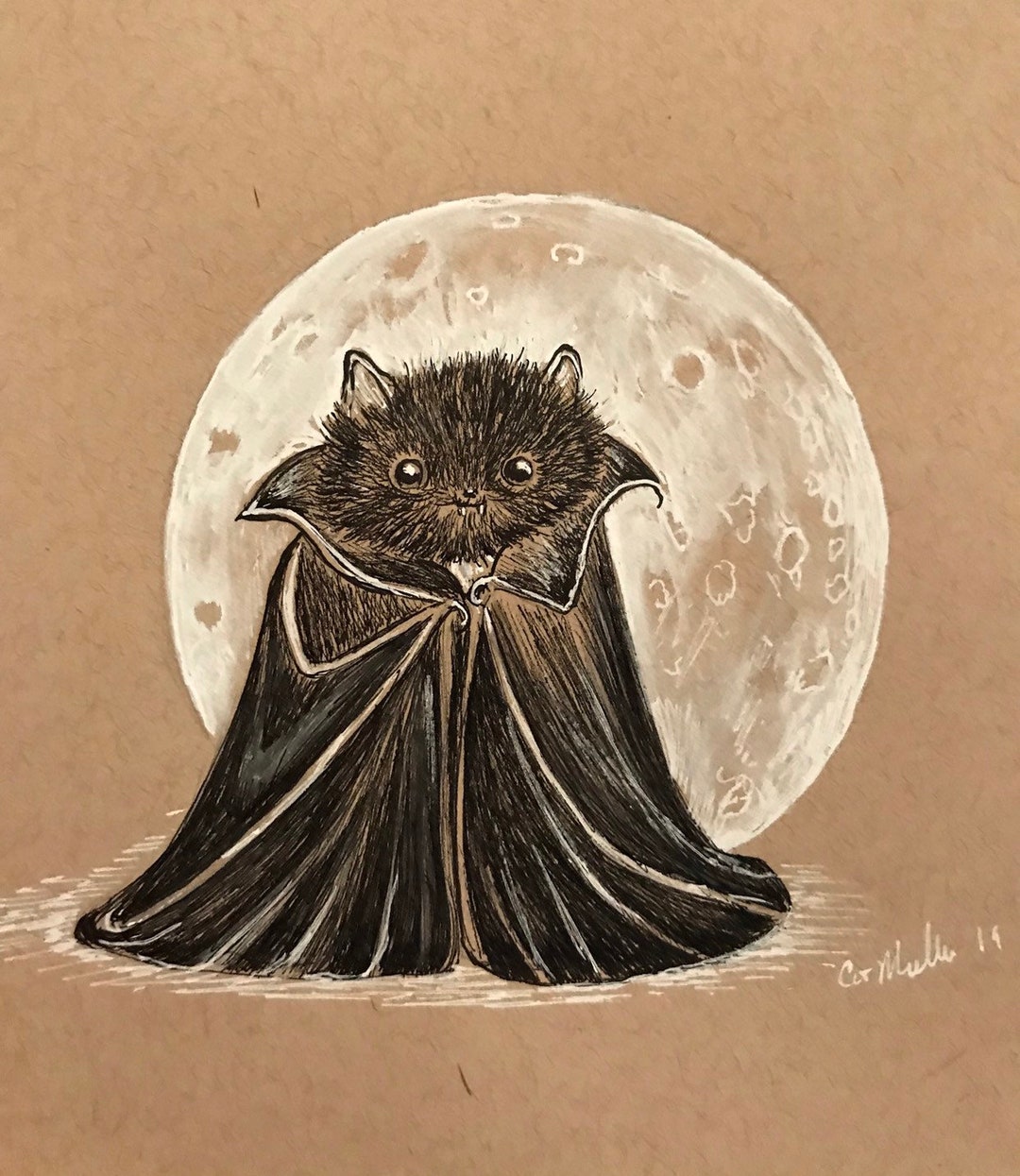 5x5 Mini Print of Viago Vampire Bat - Etsy