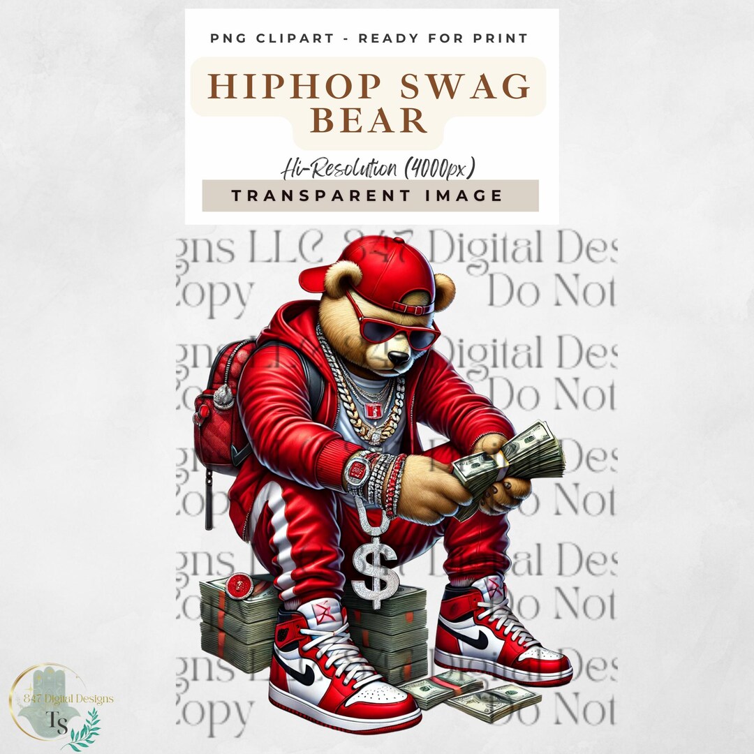 Hiphop Swag Bear | Hustle Bear | Gangsta Bear | Graffiti Bear Cartoon ...
