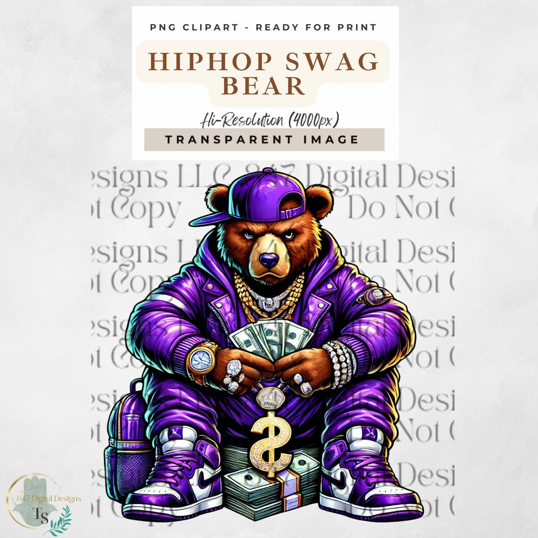 Hiphop Swag Bear | Hustle Bear | Gangsta Bear | Graffiti Bear Cartoon ...