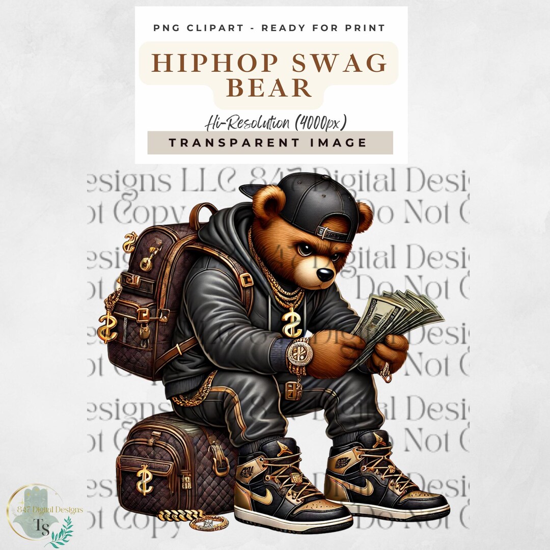 Hiphop Swag Bear | Hustle Bear | Gangsta Bear | Graffiti Bear Cartoon ...