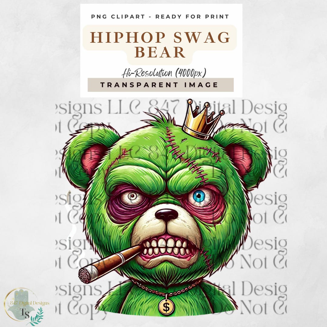 Hiphop Swag Bear | Hustle Bear | Stoner Bear | Graffiti Bear Cartoon ...
