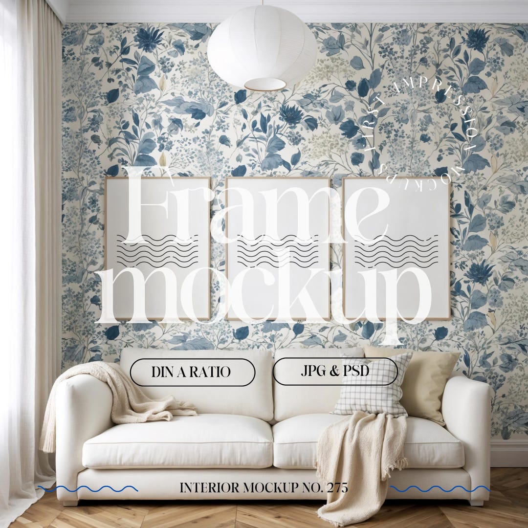 Three Frames Mockup PSD, Set of 3 Frames Mockup With Din A Ratio, 3 ...