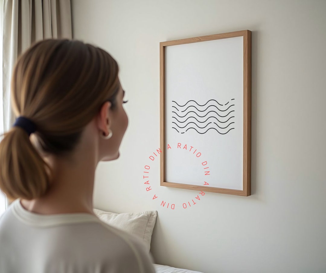 PSD Mockup Frame Person, Din A Frame Mockup With Person, Frame Mockup ...