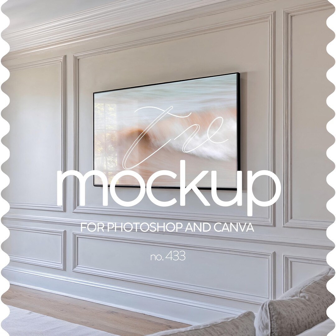 TV Template With 16x9 Ratio, TV Frame Mockup 16x9 Horizontal, Samsung ...