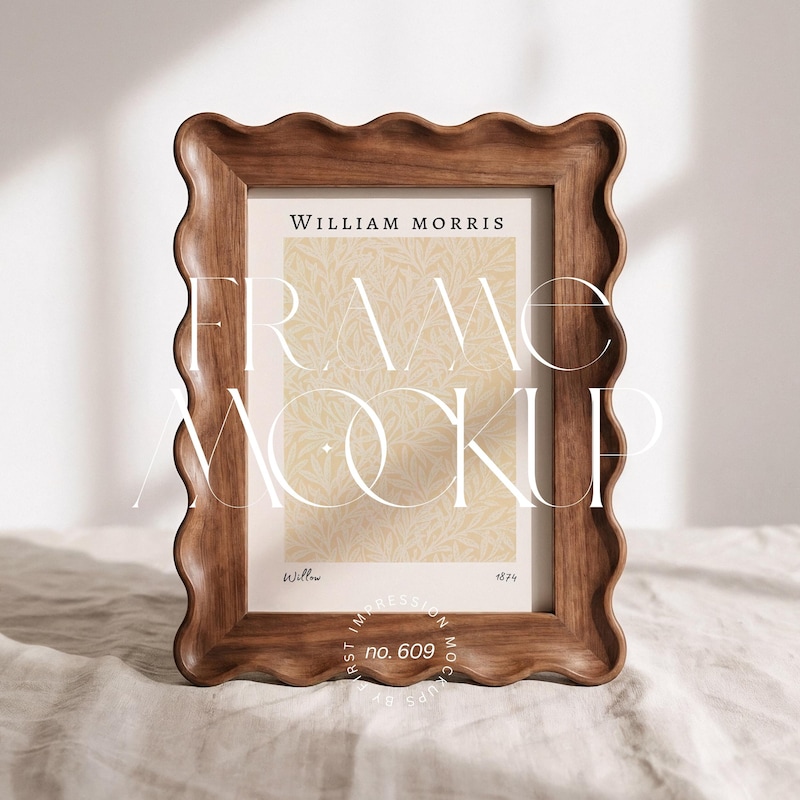 Wavy Oak Frame - Etsy