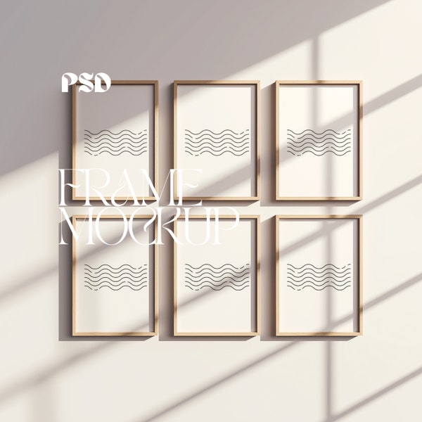 Framed Wall Art Set of 6 - Etsy