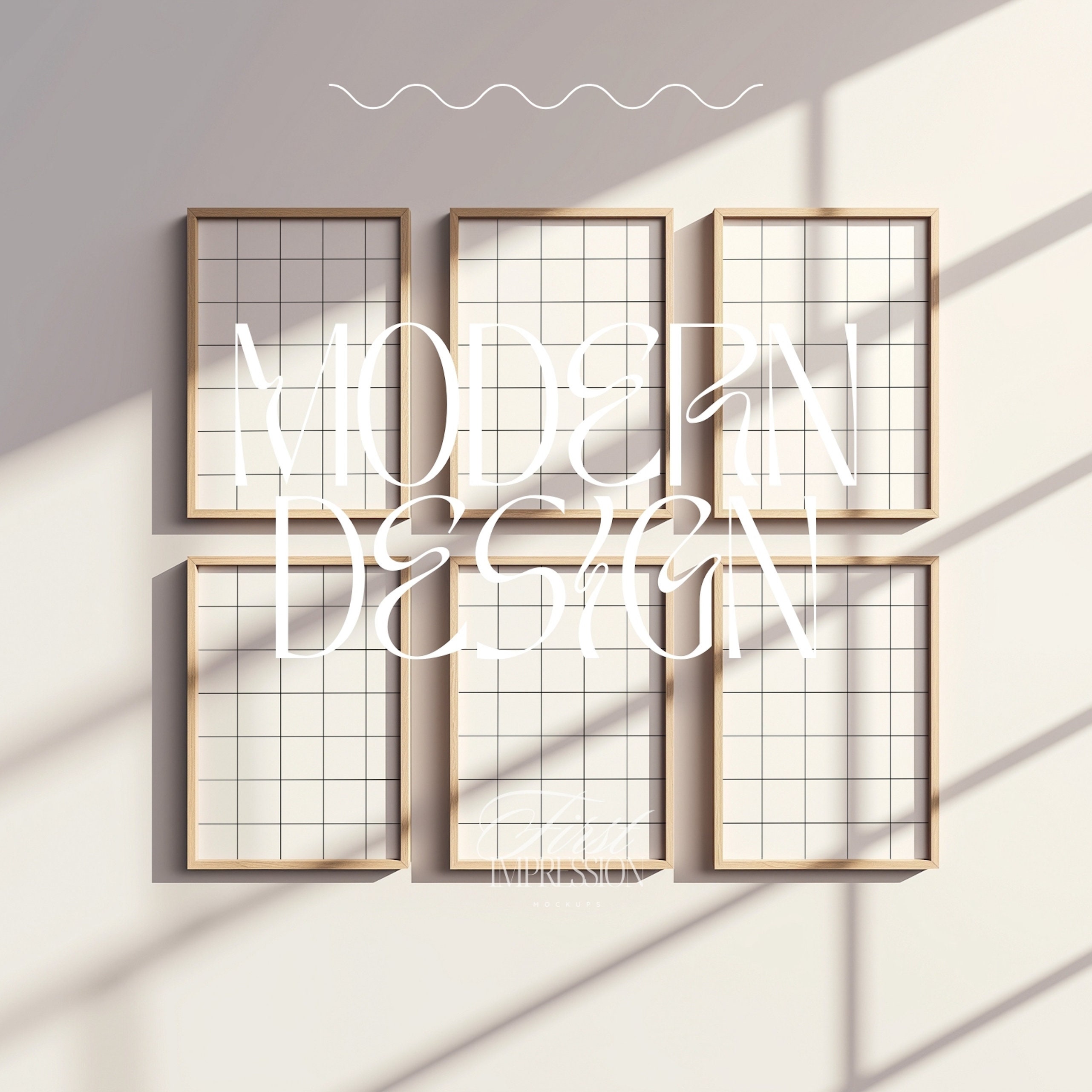 6 Frame Mockup Set of 6 Frame Gallery Mockup Gallery Wall Mockup for ...