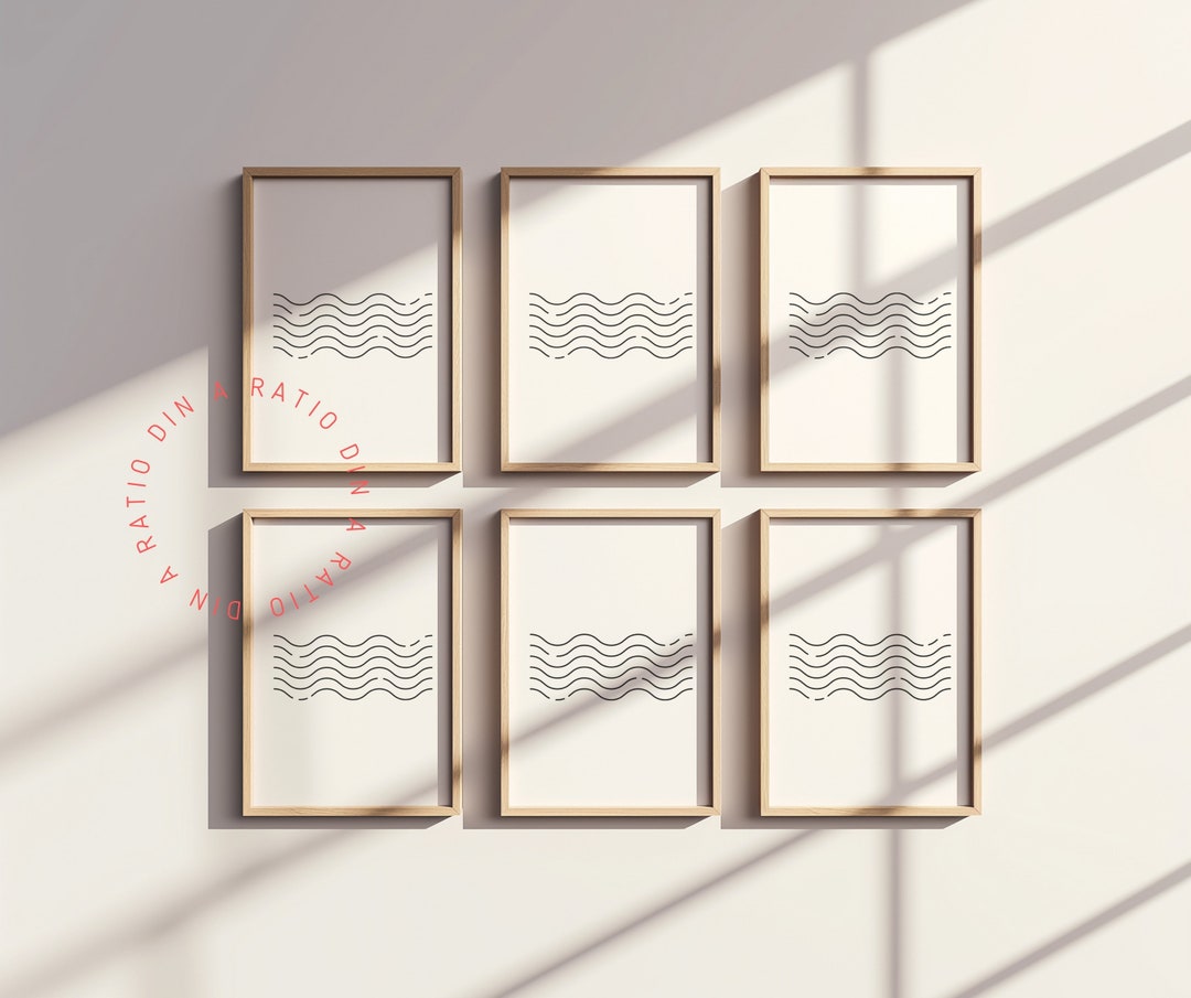 6 Frame Mockup Set of 6 Frame Gallery Mockup Gallery Wall Mockup for ...