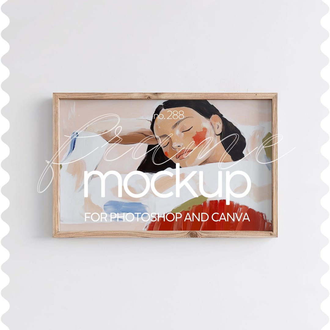 Horizontal Frame Mockup 3x2, 3x2 Frame TV Mockup, Modern Digital TV ...