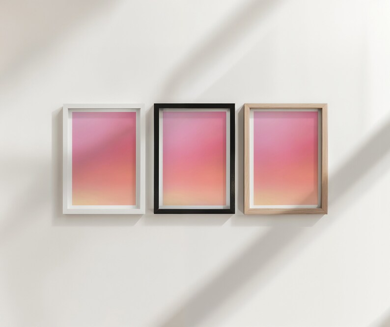 3 Different Frame Colors Mockup, Set of 3 Frames Mockup, Mockup Frame ...