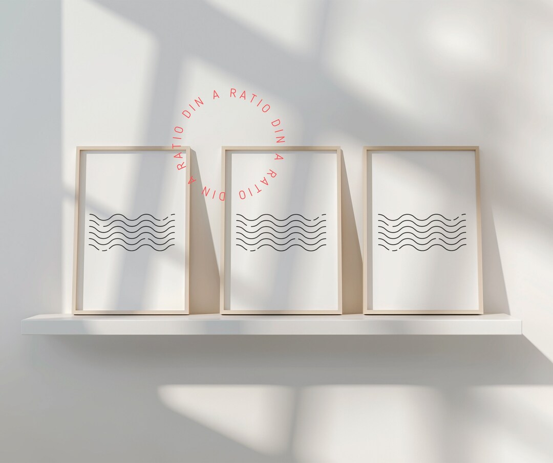 Set of 3 Frame Mockup PSD Frame Poster Display Mockup Three Frame ...